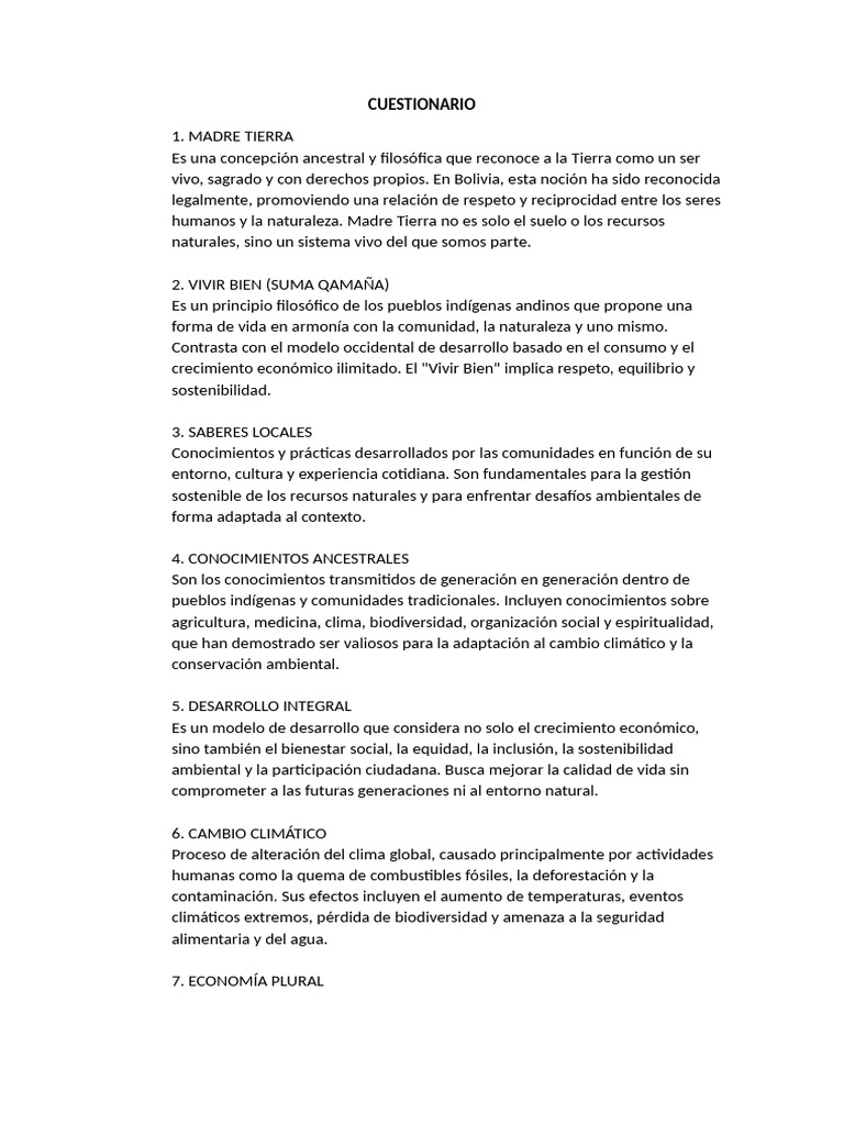 VOCABULARIO Medio Ambiente | PDF | Sustentabilidad | Entorno natural