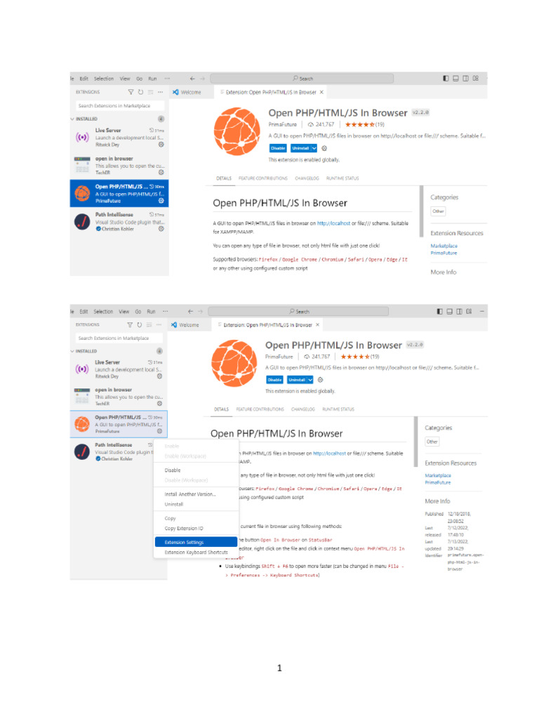 2 Config VSCode PHP | PDF