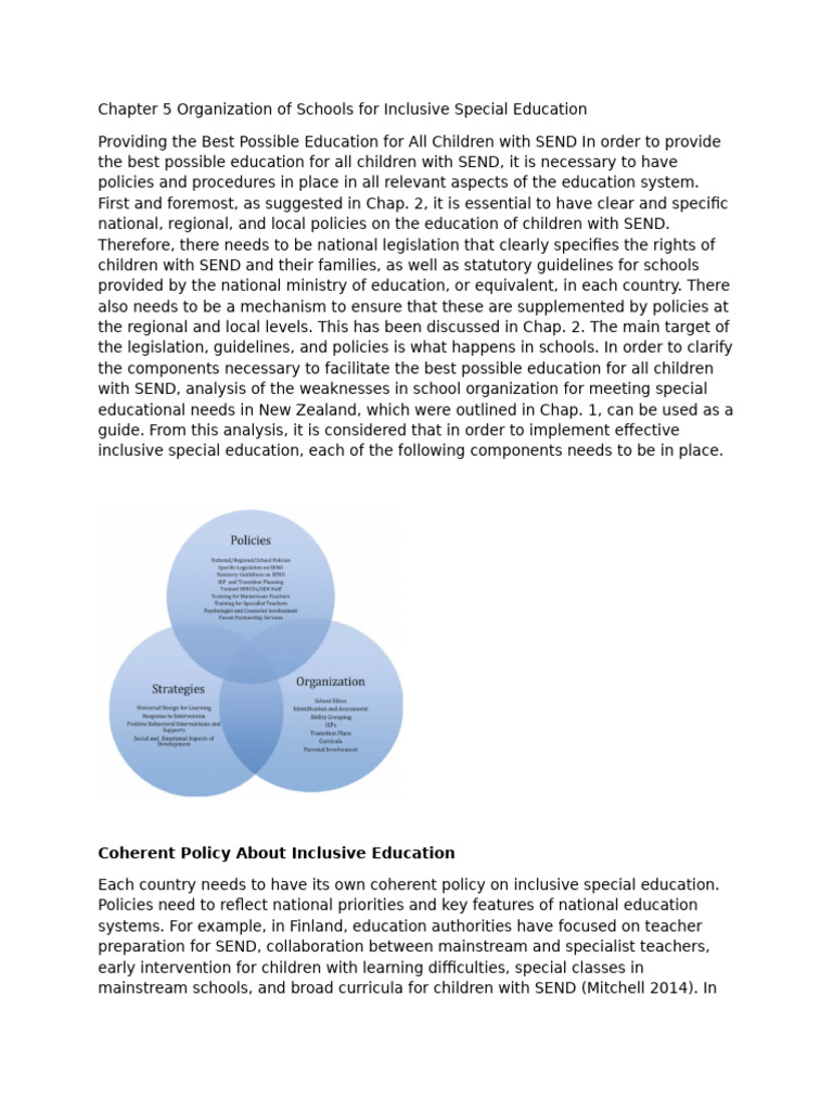 Inclusive Special Education Policies Guide | PDF | Special Education ...
