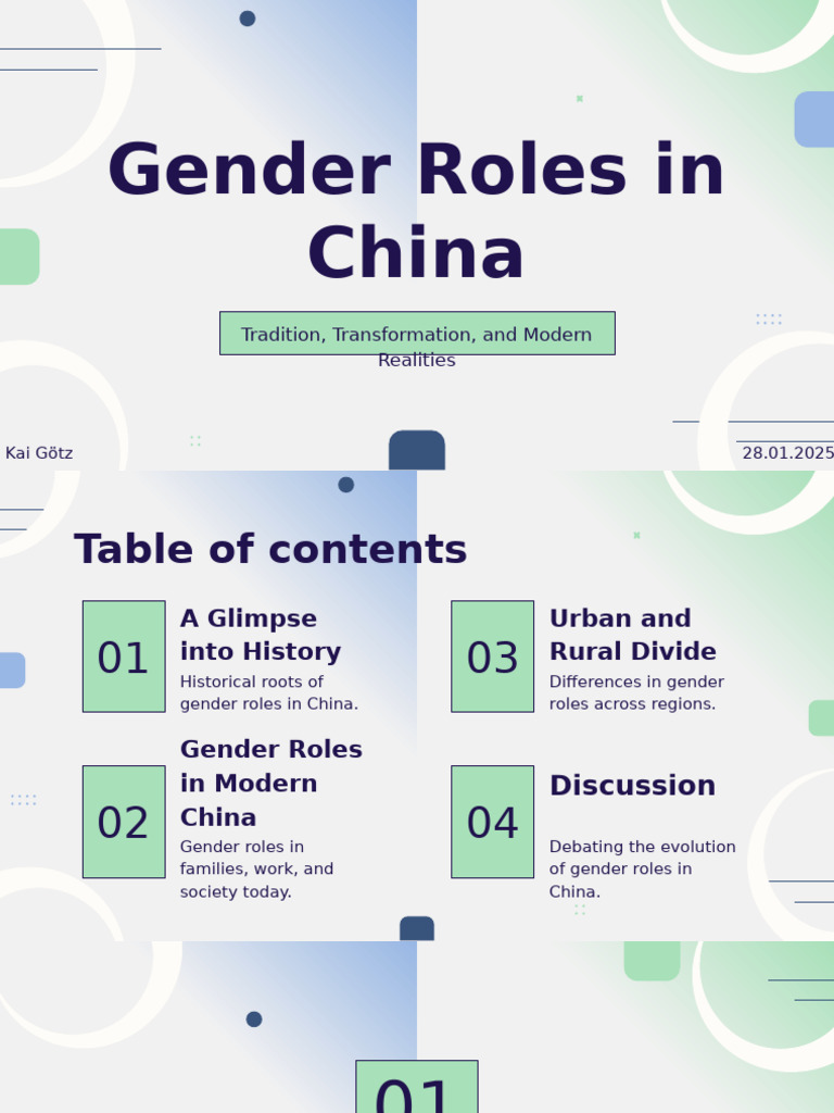 Gender Roles in Modern China Explained | PDF | Gender Role | Social Policy