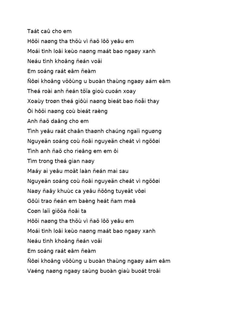 Tat Ca Cho em | PDF