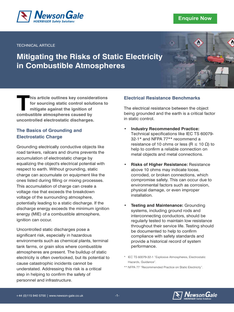 AD01UK Mitigating The Risks of Static Electricity in Combustible ...