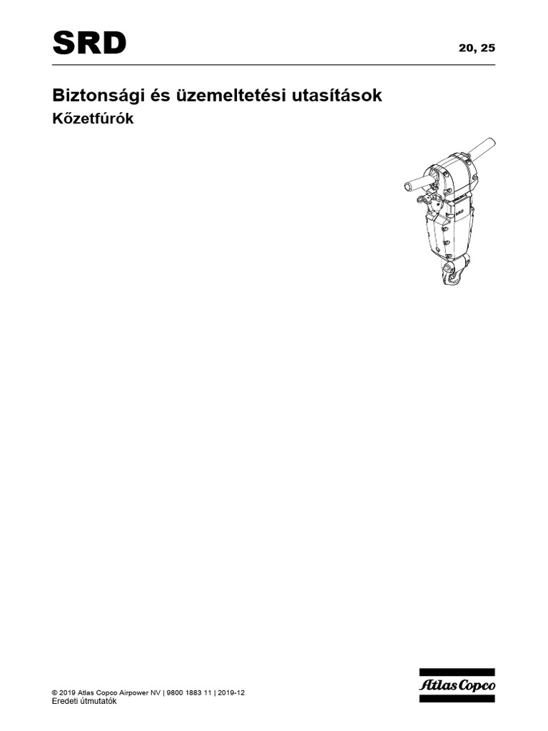 Instruction Book (Aib) SRD 20, SRD 25 Pne 9800 1883 11 Hu | PDF