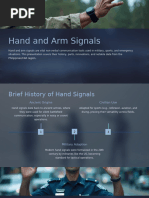Military Hand Signals | PDF | Warfare | Military Science