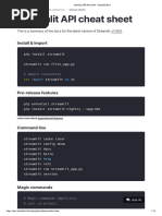 Streamlit Cheatsheet | PDF