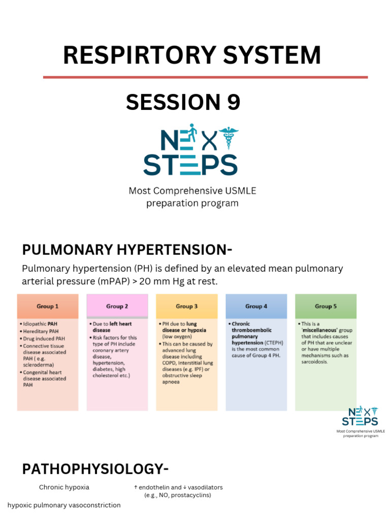Respirtory System: Session 9 | PDF | Lung | Medical Specialties