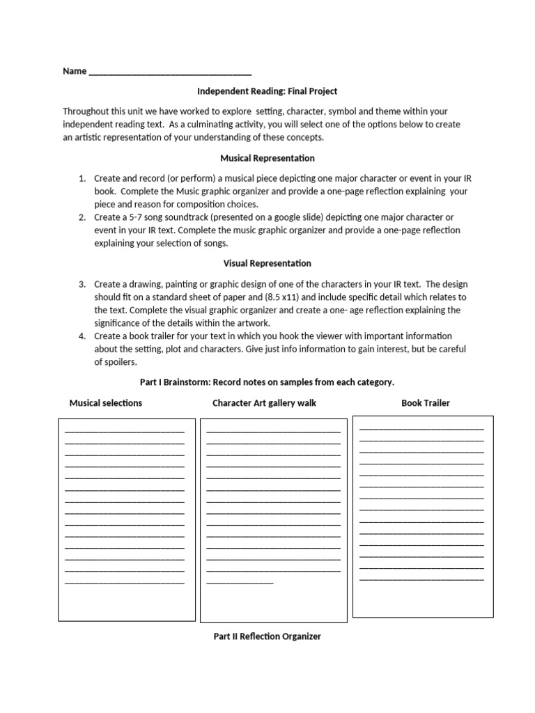 IR Final Music and Art Projects | PDF