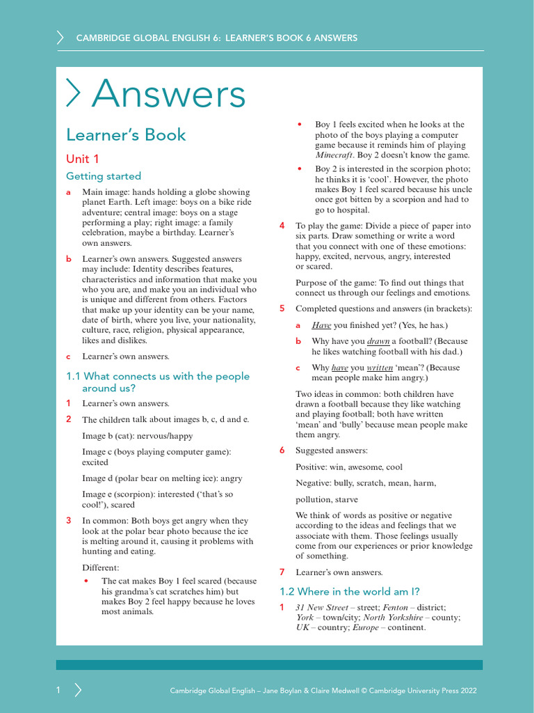 Book GE 6 Learner Book Answers | PDF | Amphibian | Predation