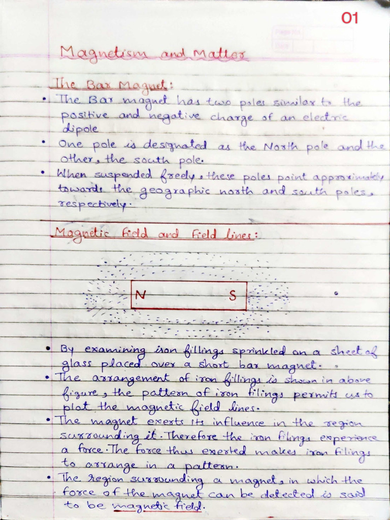 Magnetism and Matter Notes. | PDF