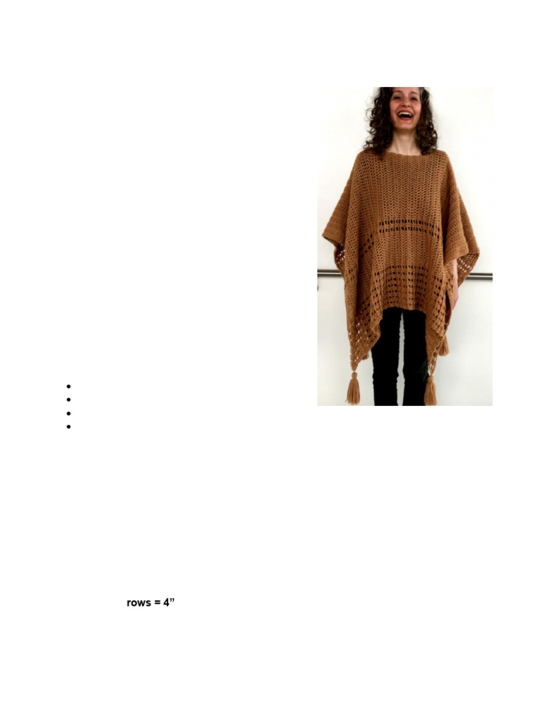 Sew Easy Two Rectangle Poncho Knot Yourself Out Crochet Pattern | PDF ...