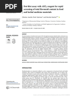 TPC and TFC Analysis SOP | PDF | Spectrophotometry | Polyphenol