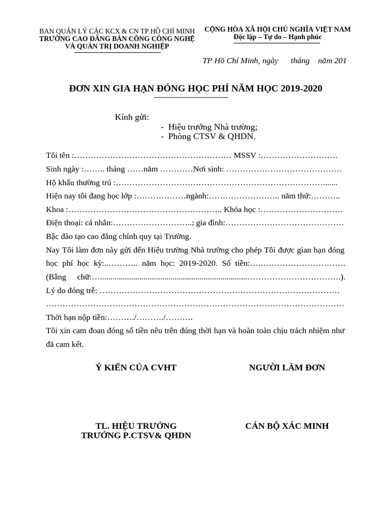 23 - Don Xin Dong Tre Hoc Phi (2019-2020) | PDF