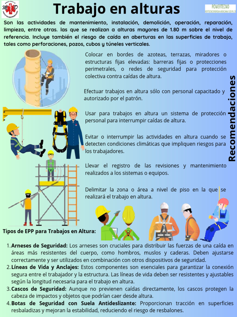 Tipos de EPP para Trabajos en Altura: Arneses de Seguridad | PDF