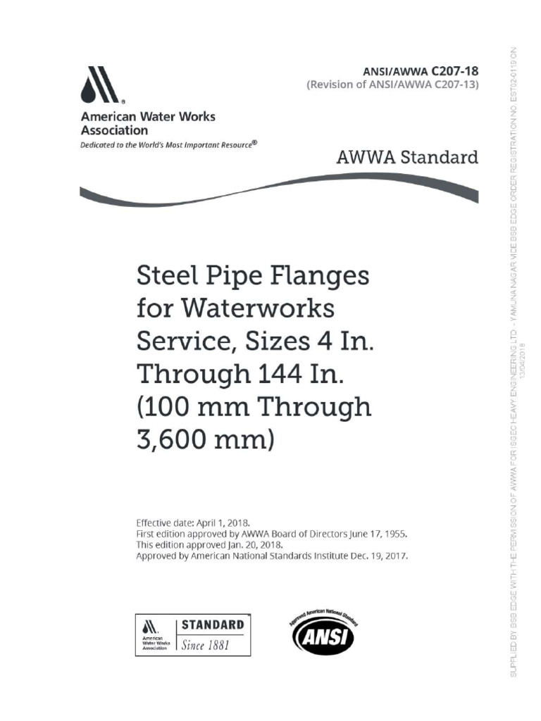 Awwa C207-2018 | PDF