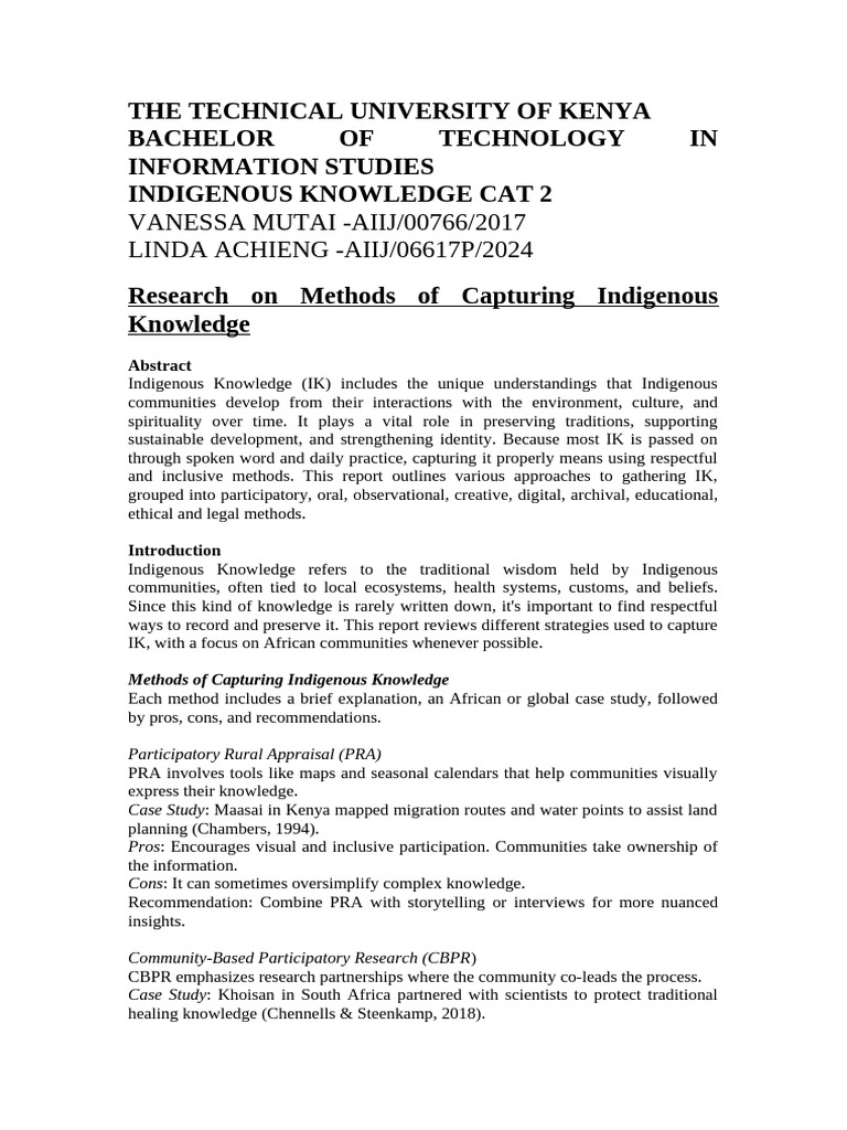 Linda and Vanessa IK CAT2 | PDF | Knowledge | Storytelling