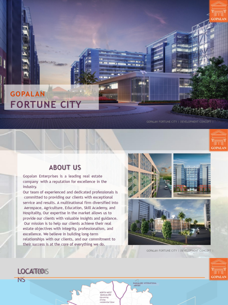 Gopalan Fortune City Development Overview | PDF