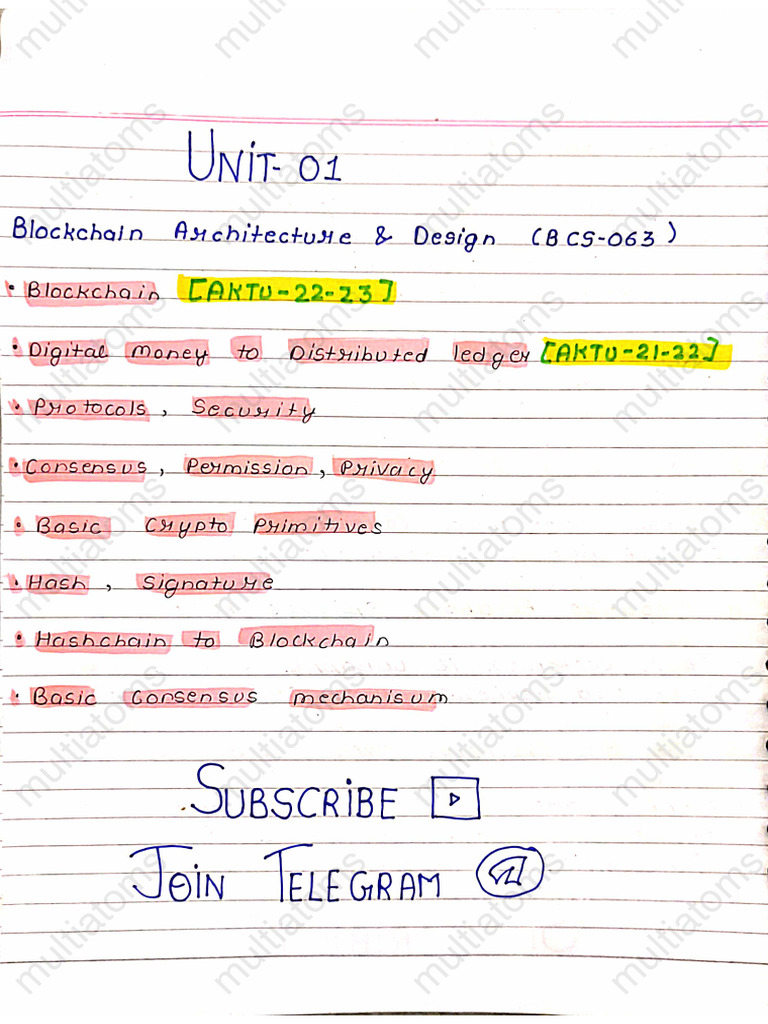 Blockchain Architecture Design by Multi Atom All Units | PDF