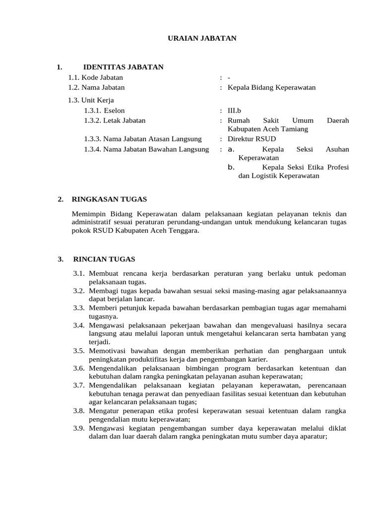 1.kabid Keperawatan | PDF