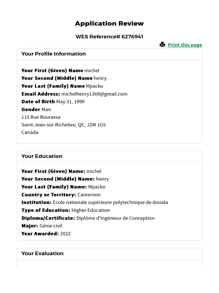 Application Review | PDF