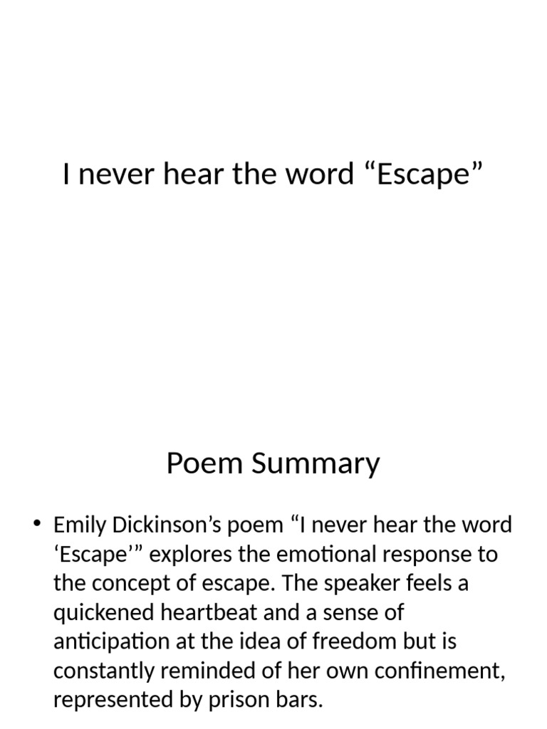 Emily Dickinson Poem Analysis | PDF