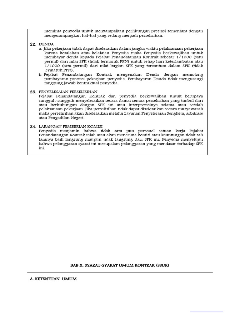 Ssuk - SSKK Pengadaan Barang | PDF