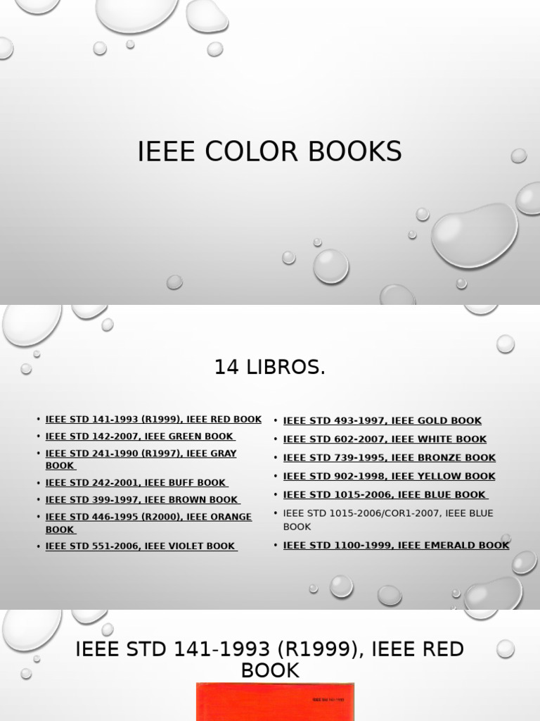 IEEE Color Books Overview | PDF