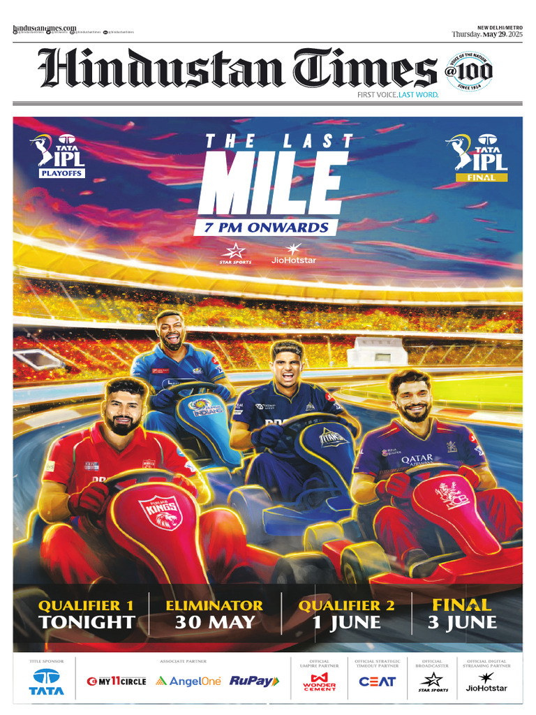 HT Delhi 29-05-2025 | PDF | Consumer Confidence Index