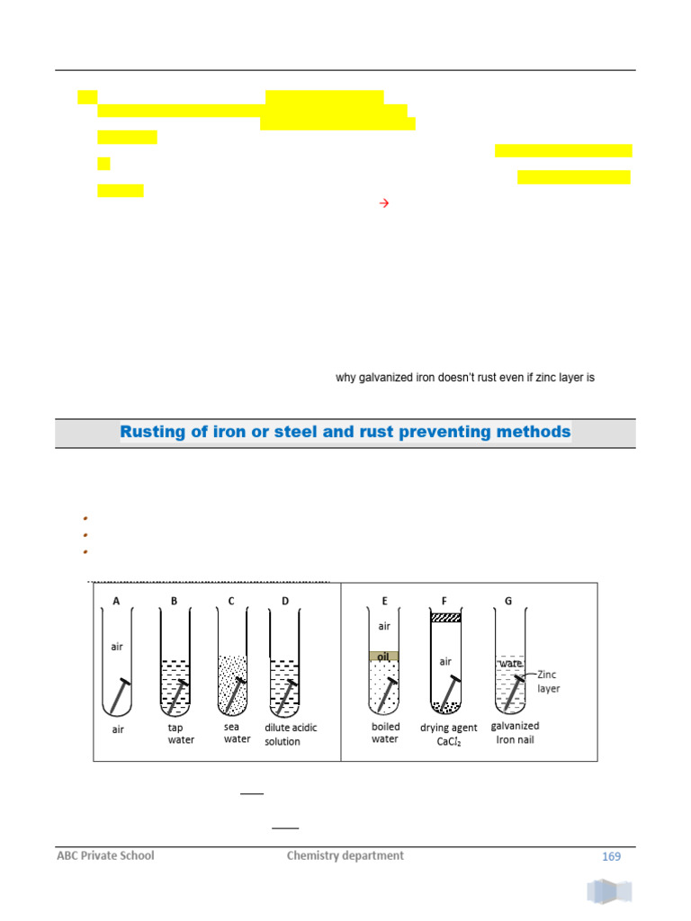 G8 - RUST - RUST - PREVENTING METHODS - EXPLANATION - 2024 - 25 ...