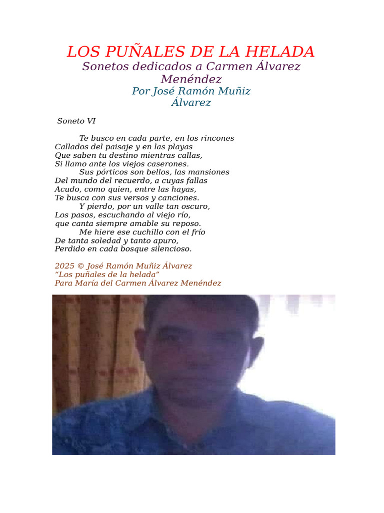 Los Puñales de La Helada-Soneto VI | PDF