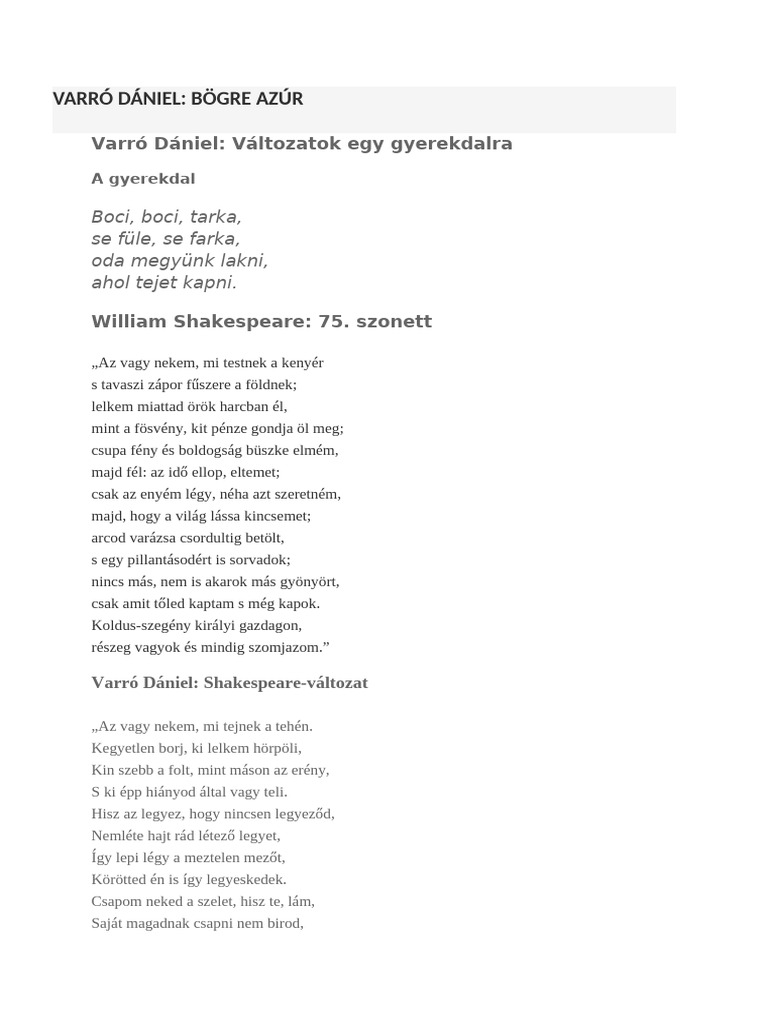 Varró Dániel | PDF