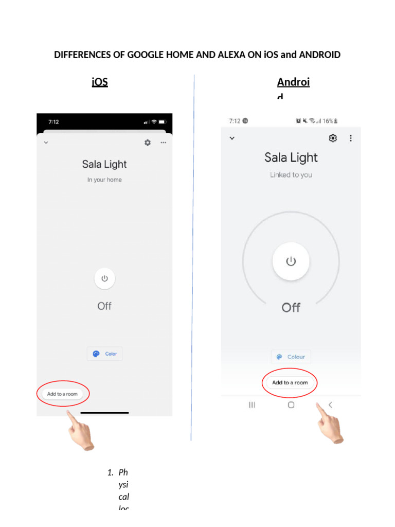 Google Home vs. Alexa on iOS & Android | PDF