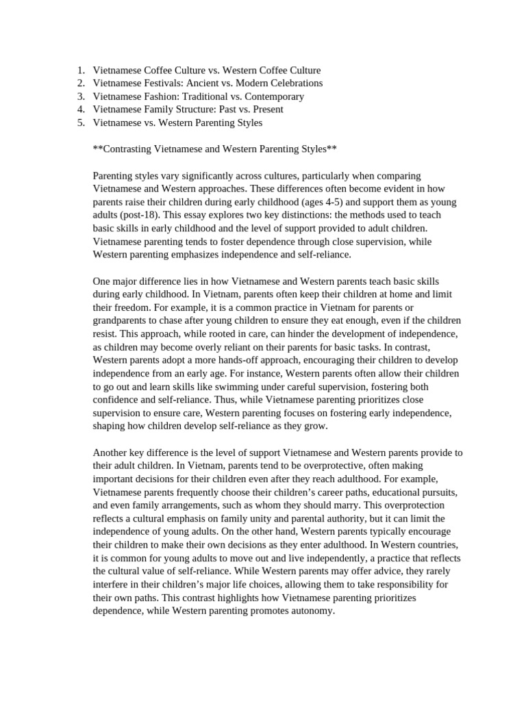 Compare Contrast Writing Practice | PDF | Parenting | Adults