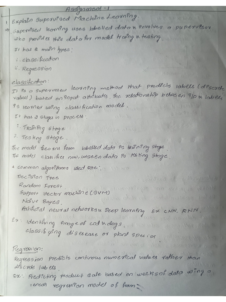 ML Assignment 1 | PDF