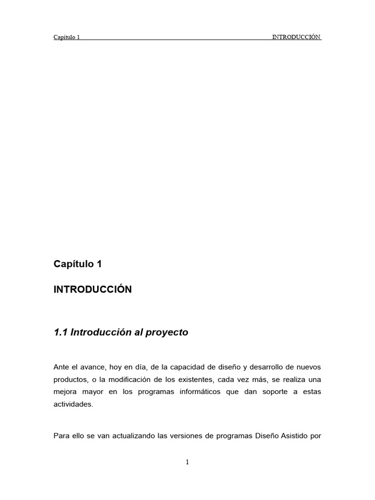 CapItulo 1 - Introduccion | PDF | Diseño asistido por ordenador | Diseño