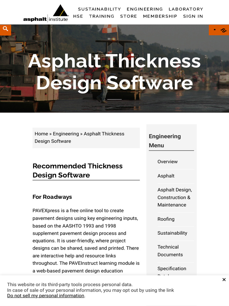 Asphalt Thickness Design Software - Asphalt Instit | PDF | Road Surface ...