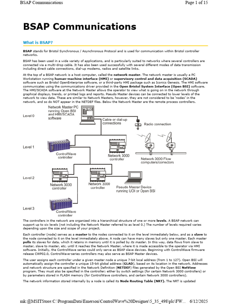 Bristol BSAP Manual | PDF | Computer Network | Routing