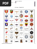 Complete Car Logos and Names List | PDF | Motor Vehicle Manufacturers ...
