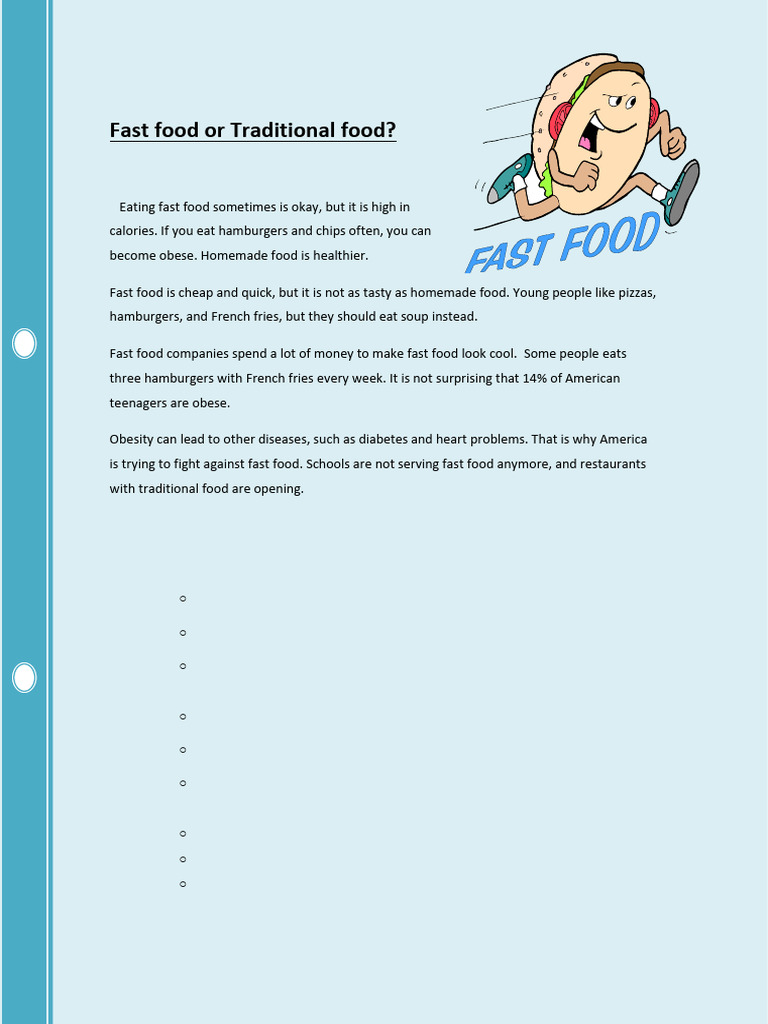 Fast Food READING | PDF