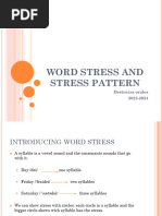 English Word Stress Rules With Exercises and Compound Adjectives | PDF ...
