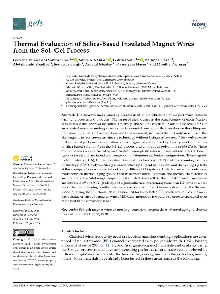 Gels 09 00619 v3 | PDF | Insulator (Electricity) | Extrusion