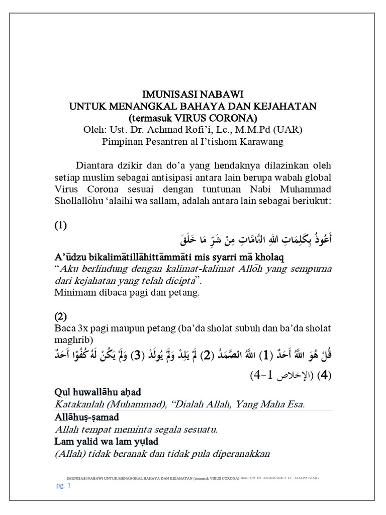 Imunisasi Nabawi | PDF