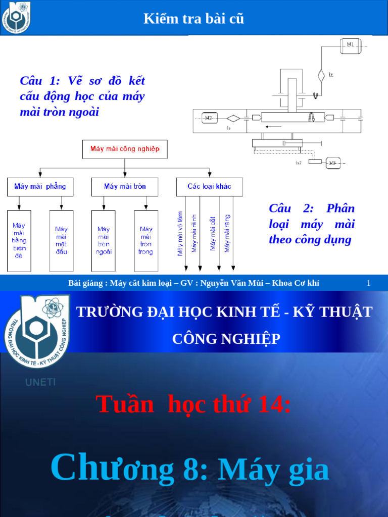 Tuan 14 - MCKL Chuong 8 May Gia Cong Rang | PDF