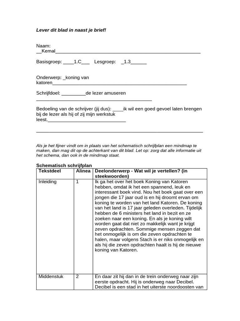 koning van katoren | PDF