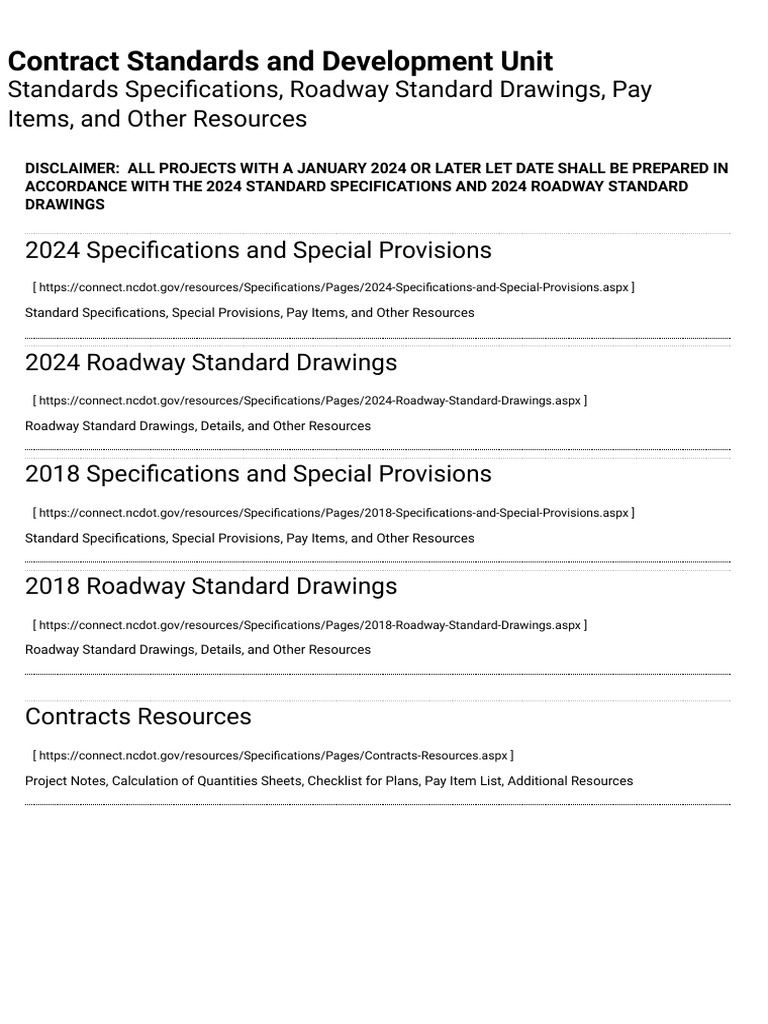 Contract Standards and Development Unit | PDF