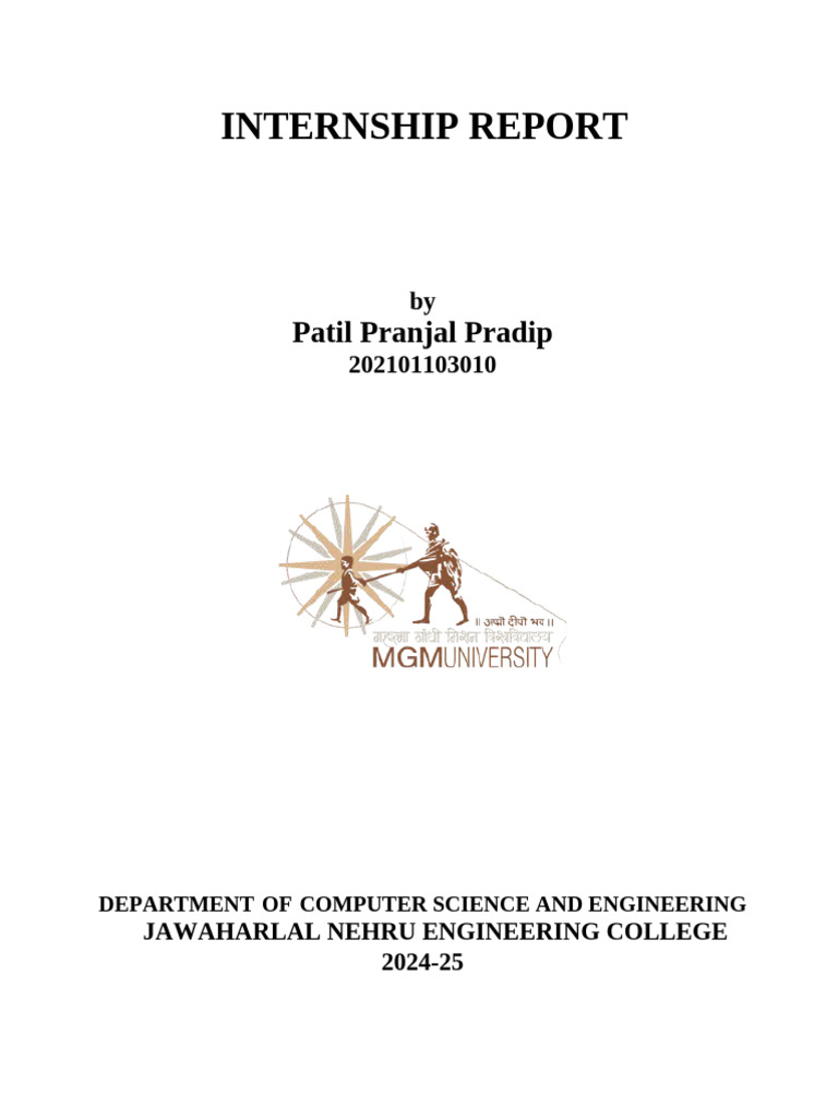 Internship Report on MSSQL Development | PDF | Databases | Microsoft ...