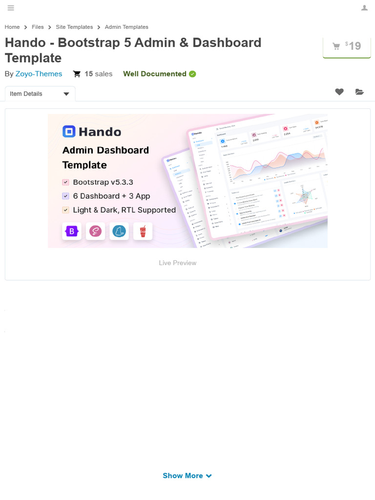 Hando - Bootstrap 5 Admin & Dashboard Template by Zoyo-Themes - ThemeForest | PDF | Bootstrap ...