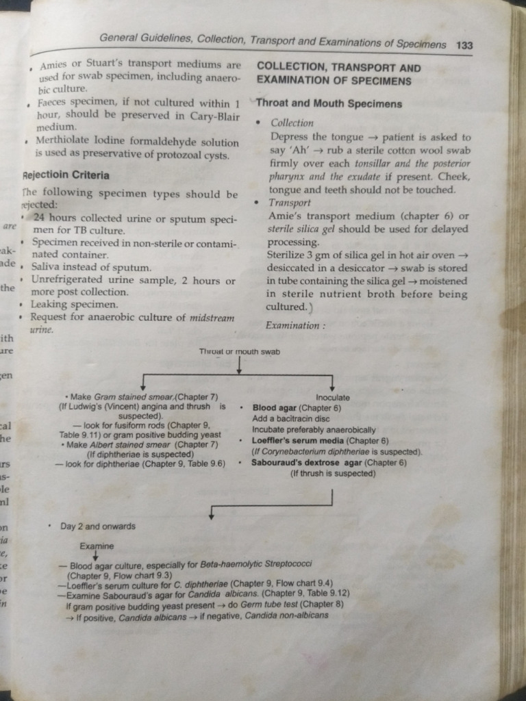 Microbio - Collection, Transport, Processing and Storage of Samples For ...