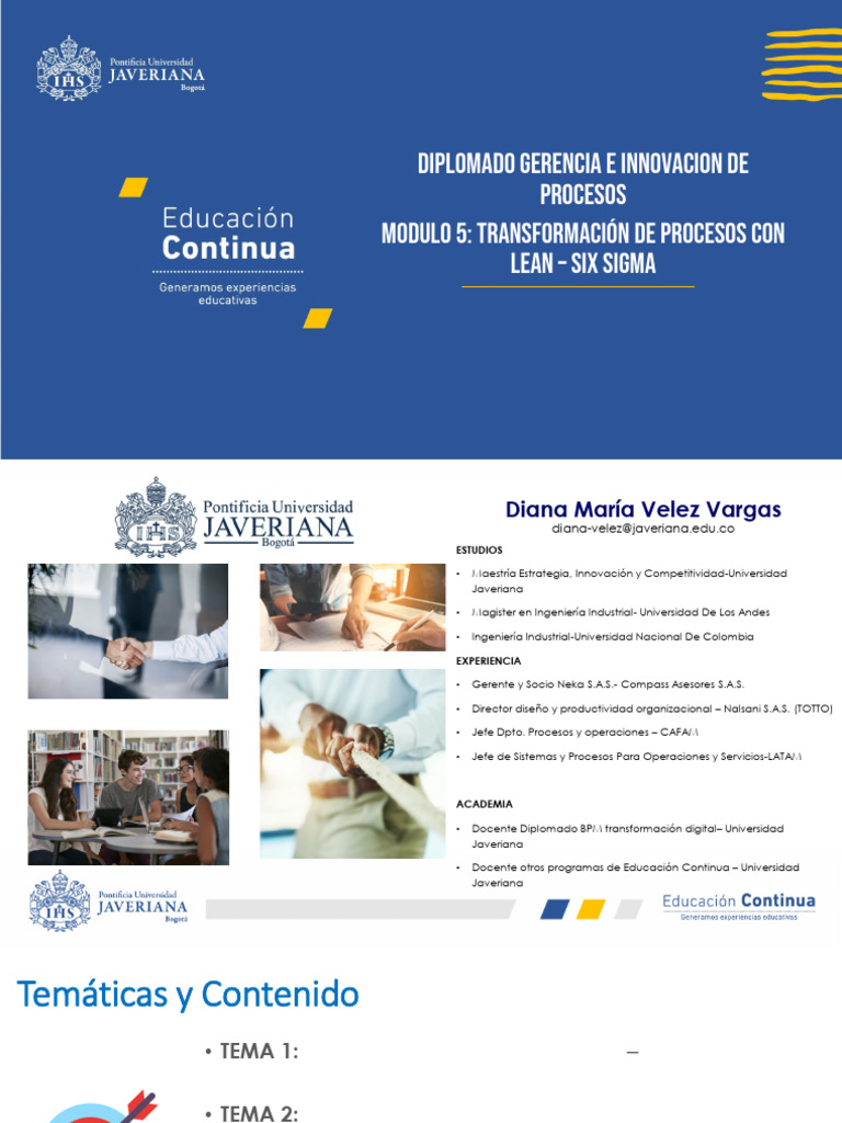 Diplomado GIP Modulo 5 Lean Six Sigma | PDF | Six Sigma | Lean Manufacturing