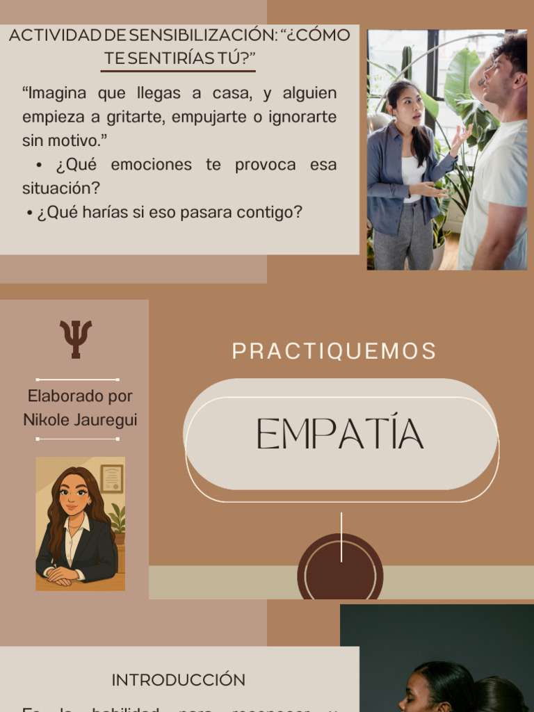 Reflexión sobre la empatía emocional | PDF | Empatía | Las emociones