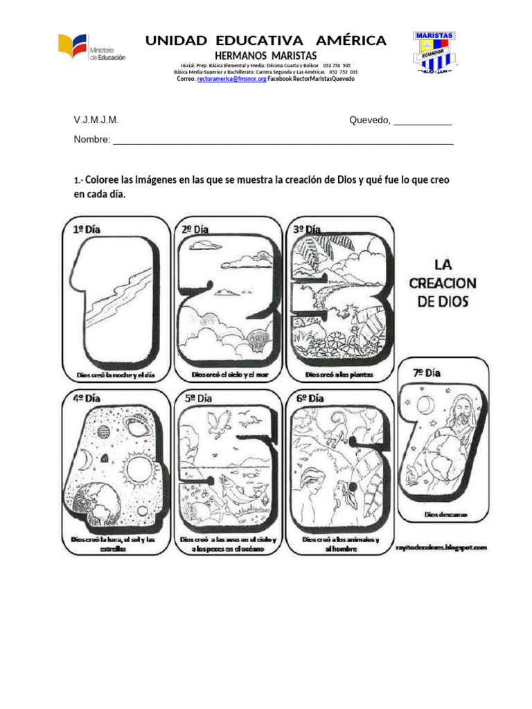 Actividades para Imprimir Tema 1 Unidad 2 | PDF